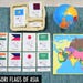Montessori Asian Flags in 3 Part Cards and Blackline Masters - Etsy