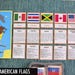 North American Flags Montessori 3 Part Cards - Etsy