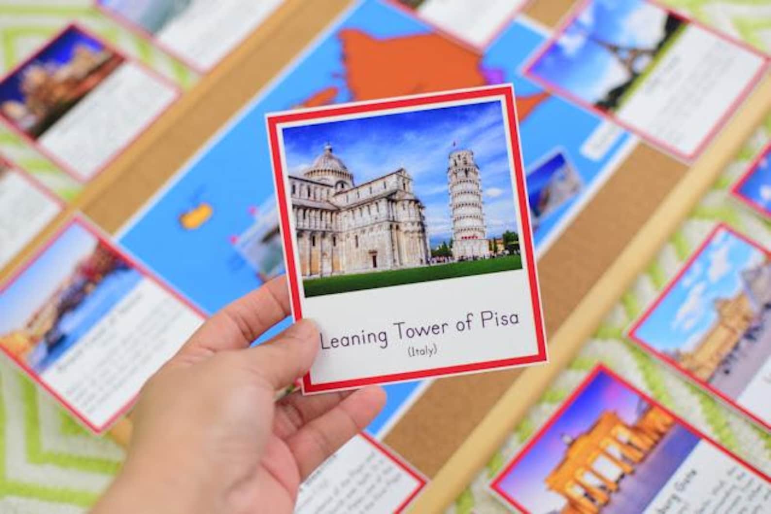 Landmarks of Europe Montessori 3 Part Cards and Fact Cards - Etsy