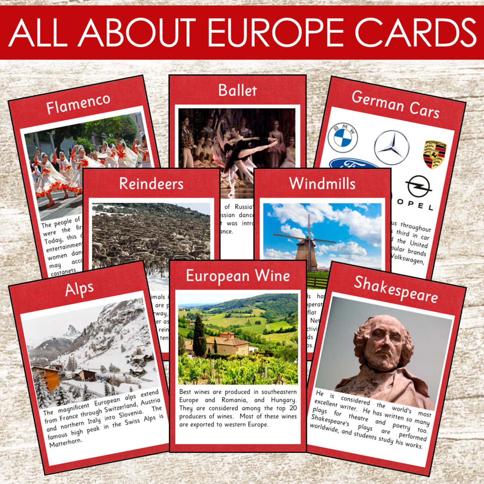 Europe in a Nutshell - Montessori Continent Study - Etsy