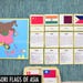 Montessori Asian Flags in 3 Part Cards and Blackline Masters - Etsy