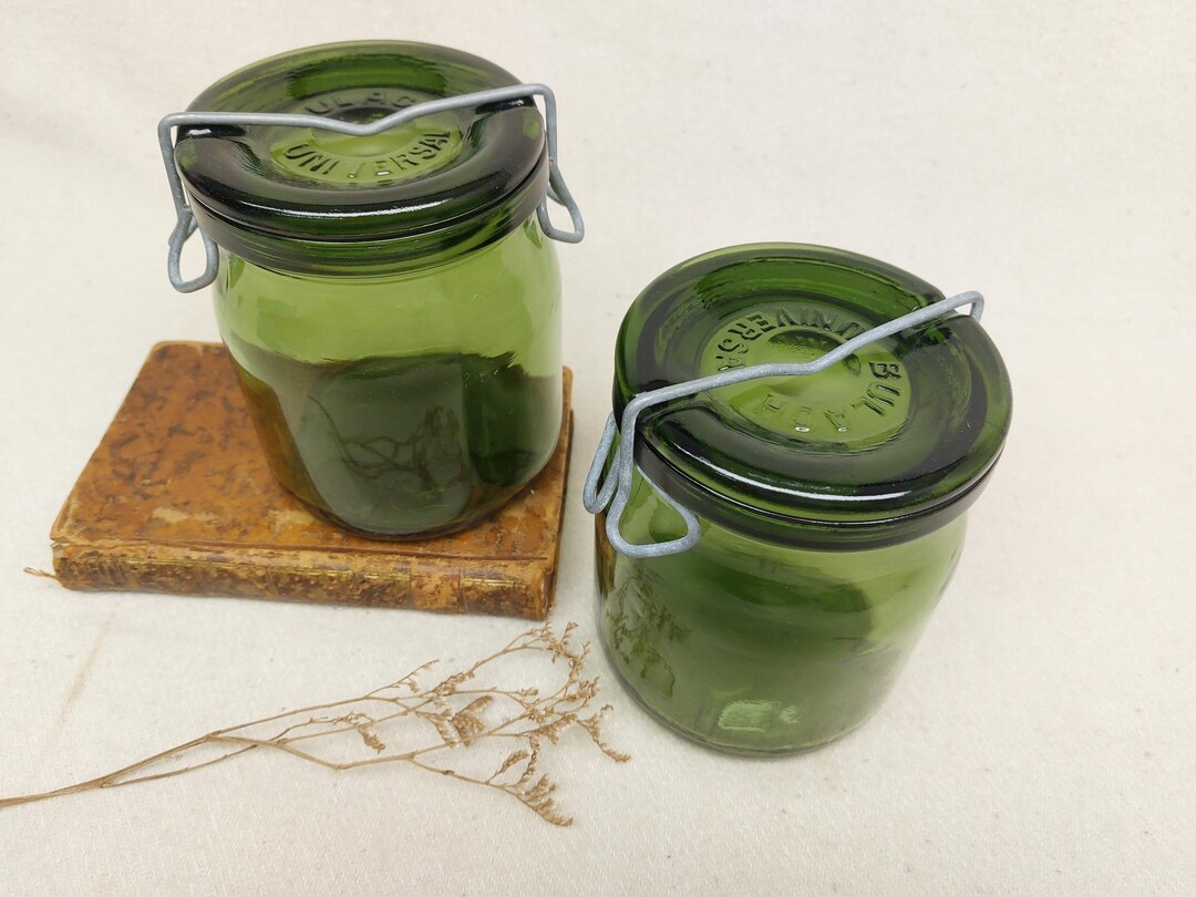 Bulach Green Universal Canning Jars Vintage 3/4L Made in Switzerland ...