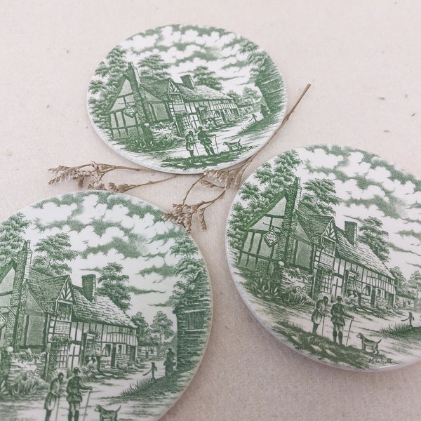 Green Transferware - Etsy