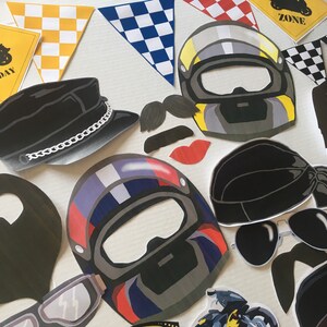 Printable DIGITAL Biker Photo Booth Props Set of 25 Instant Download ...