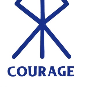 Viking Decal, Courage Rune Decal, Viking Rune Sticker, Nordic Rune ...