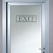 Exit Door Vinyl Decal - Glass Door Exit Sticker -commercial Decal ...