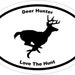 Deer Hunter Vinyl Decal Deer Hunting Sticker Whitetail Deer Truck Decal ...