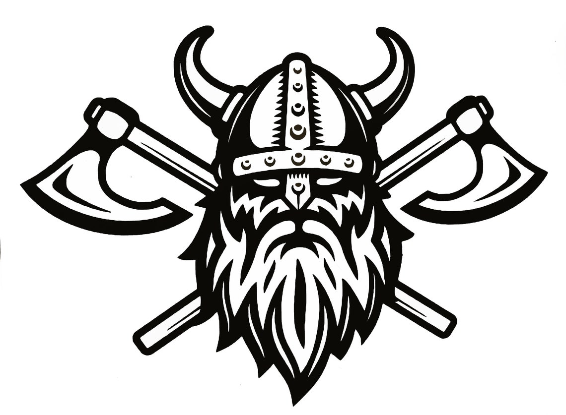 Viking Vinyl Decal Thors Hammer Sticker Great Mythology - Etsy