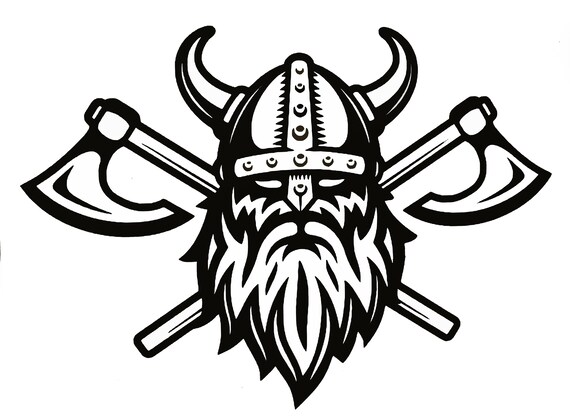 Viking Vinyl Decal Thors Hammer Sticker Great Mythology - Etsy