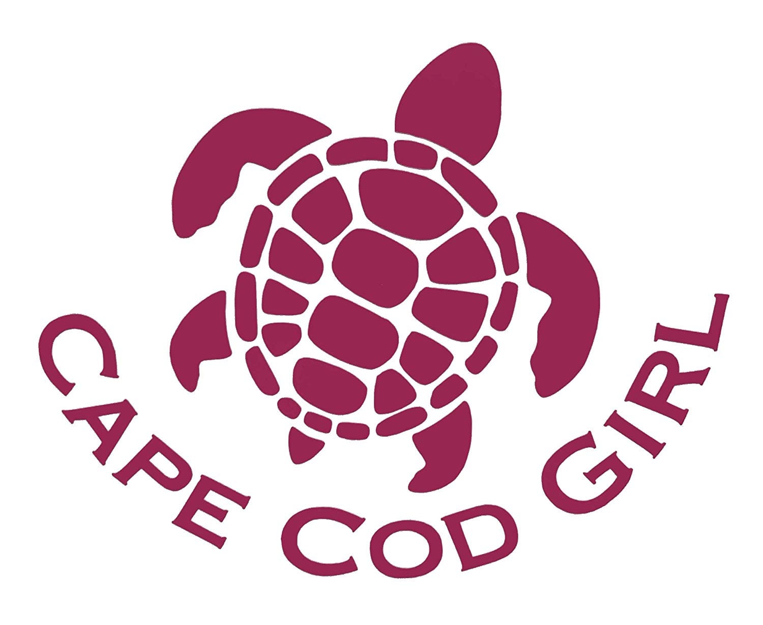 Cape Cod Girl Sea Turtle Decal Beach Bumper Sticker Sea | Etsy