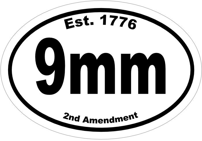 9mm Decal 9mm Sticker Pro Gun Sticker Pro Gun Decal | Etsy
