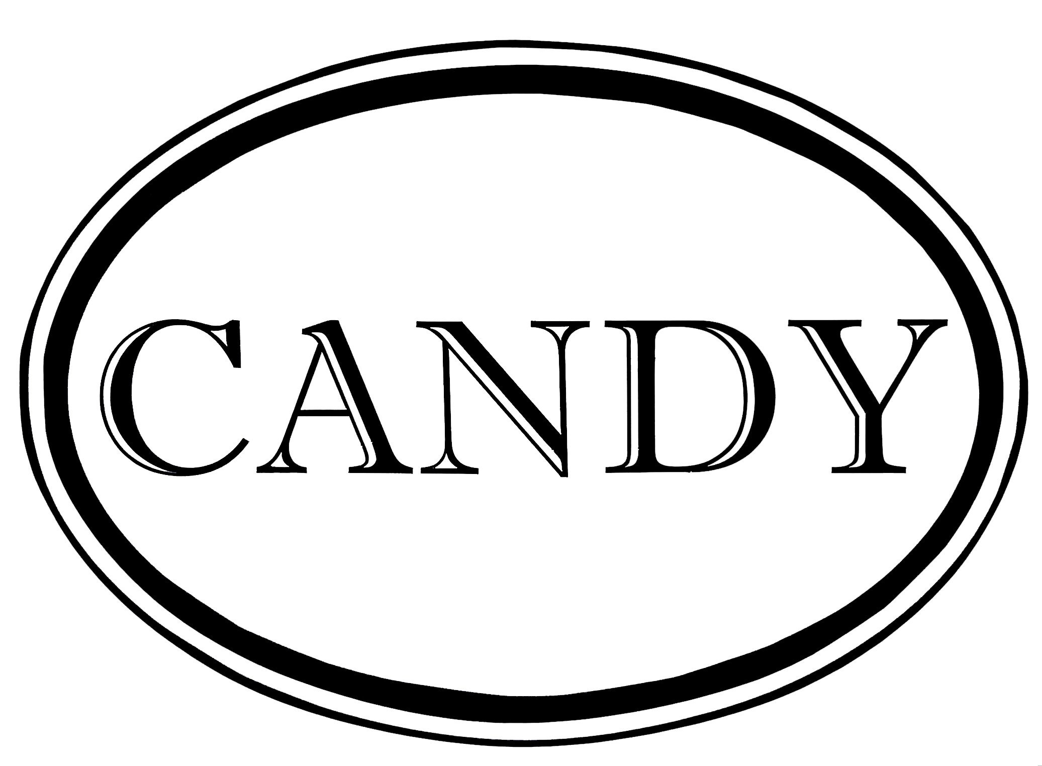 Custom Vinyl Candy Jar Decal Oval Border Kitchen Pantry | Etsy
