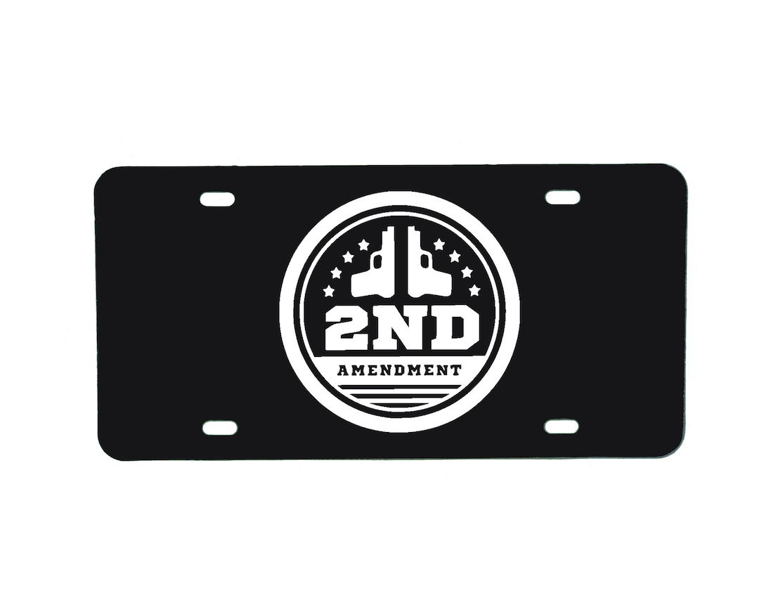 Pro Gun License Plate, Pro Gun Car Tag, Personalized Car Tag, Front ...