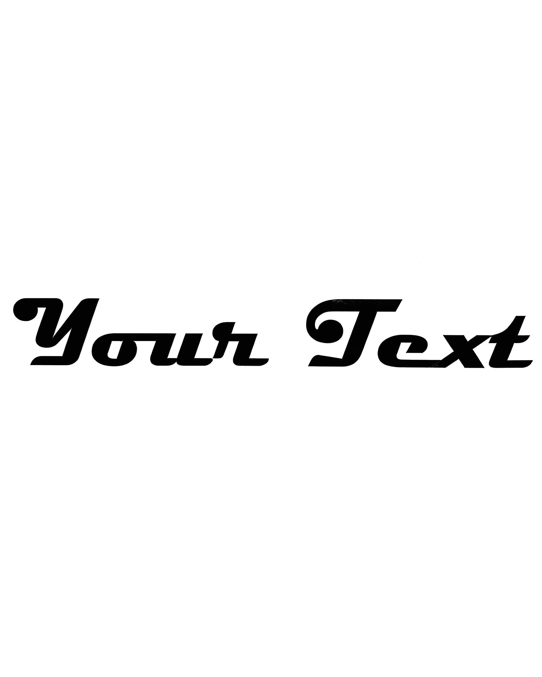 Custom Text Decal Custom Text Bumper Sticker Your Text | Etsy