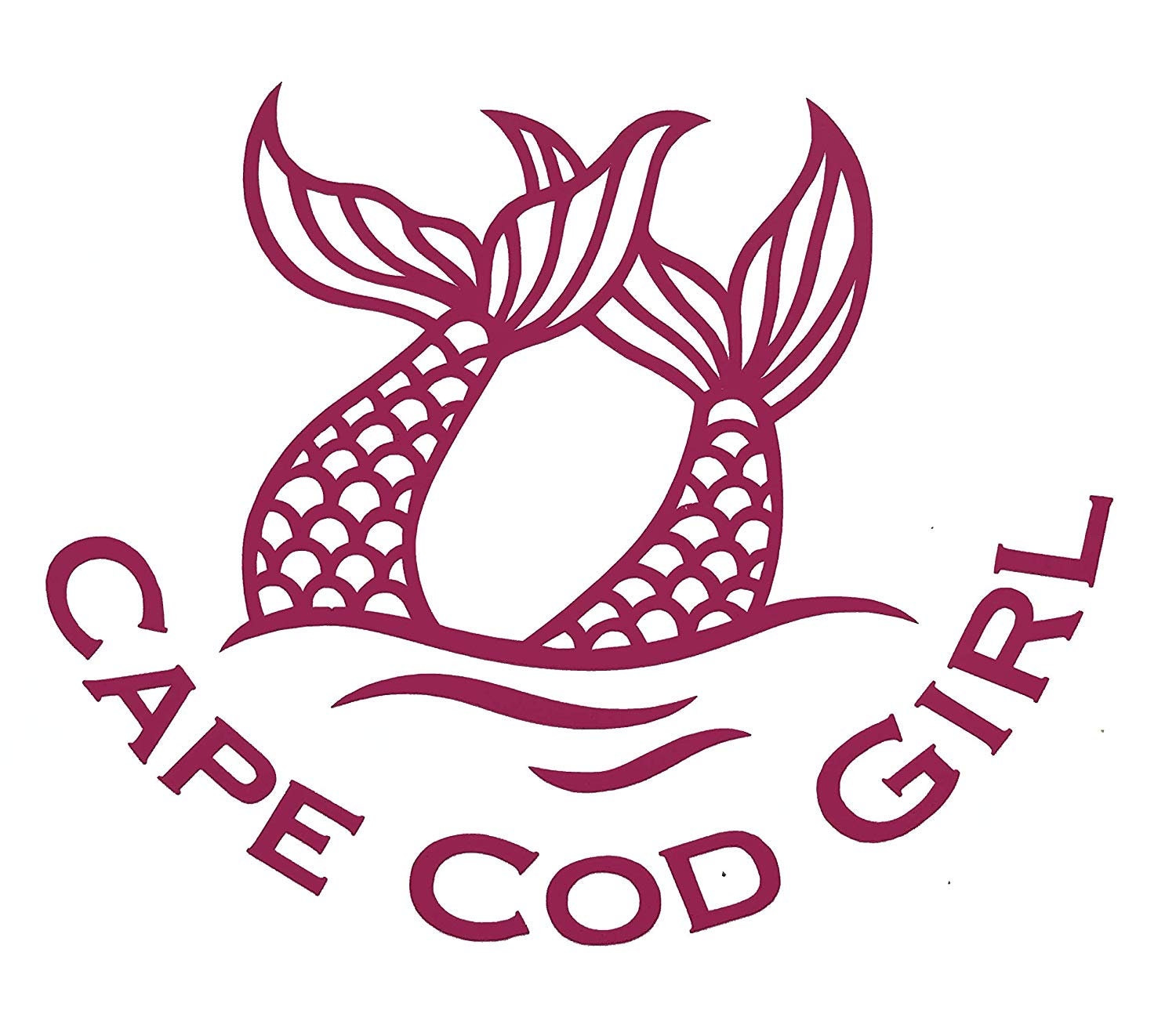 Cape Cod Girl Mermaid Tails Decal Beach Bumper Sticker | Etsy