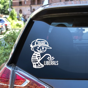 Pissing on Liberals Decal MAGA Decal Trump 2020 Potus - Etsy