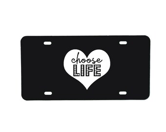 CHOOSE LIFE License Plate Choose Life Anti-abortion Baby Feet ...