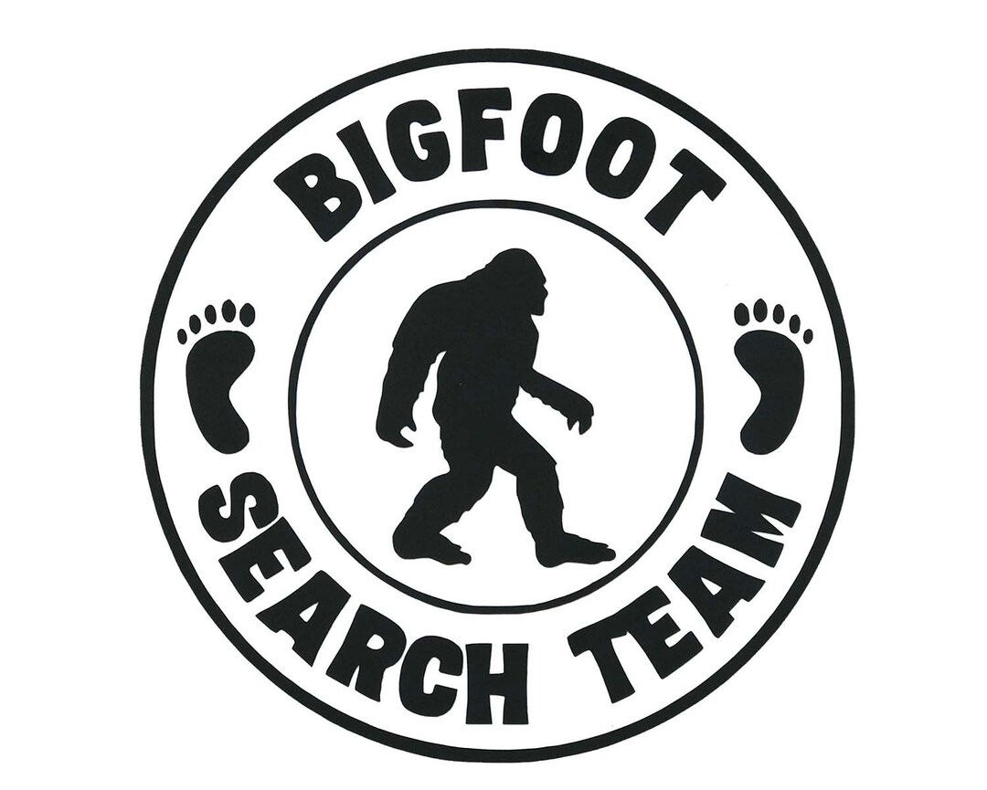 Bigfoot Search Team Vinyl Decal, Personalized Bigfoot Sticker, Cups ...
