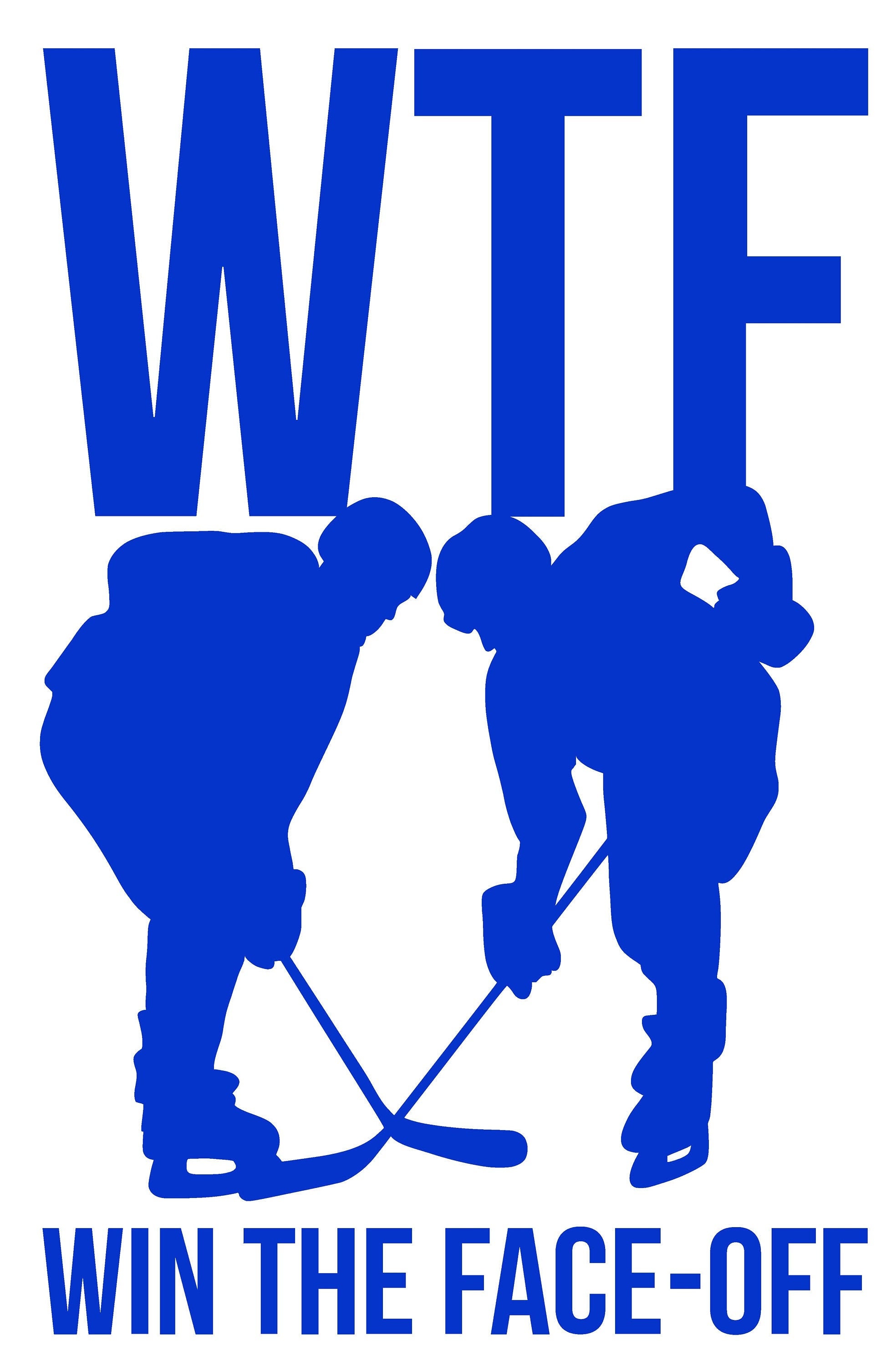 Ice Hockey Vinyl Decal Ice Hockey Sticker Win The Face-Off | Etsy