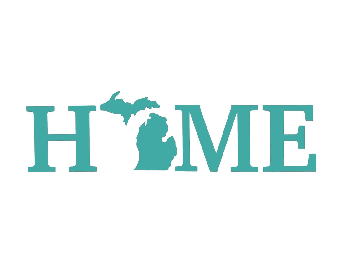 Custom Michigan Decal, Michigan Home Sticker, Yeti Tumblers Cup Laptop ...