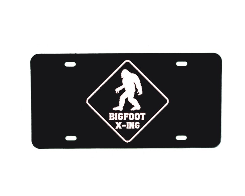 Bigfoot Vanity Plate, Bigfoot Front License Plate, Custom Sasquatch ...