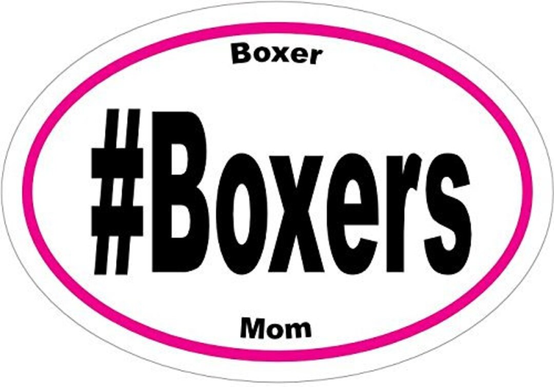 Boxer Decal- #boxer Boxer Mom Vinyl Sticker, Boxer Bumper Sticker ...