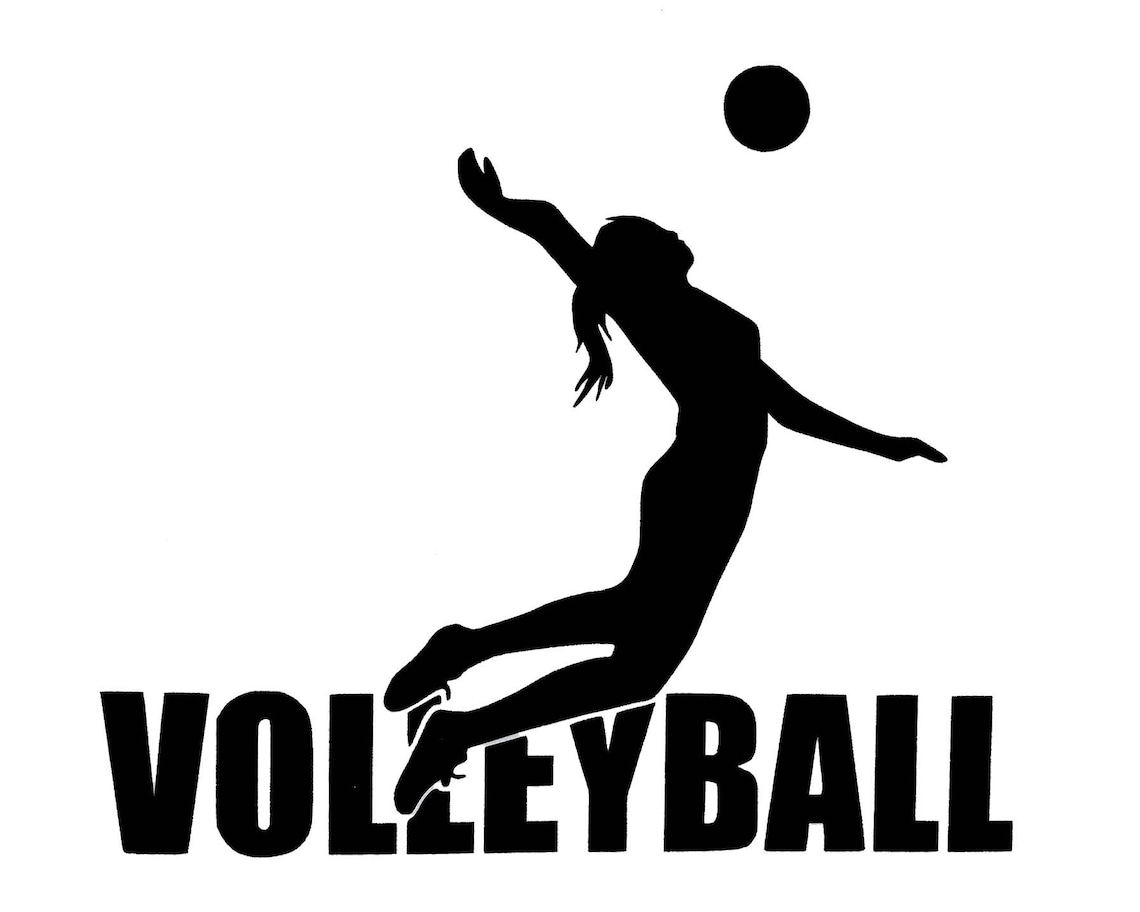 Volleyball Player Vinyl Decal Volleyball Coach Decal Girls - Etsy