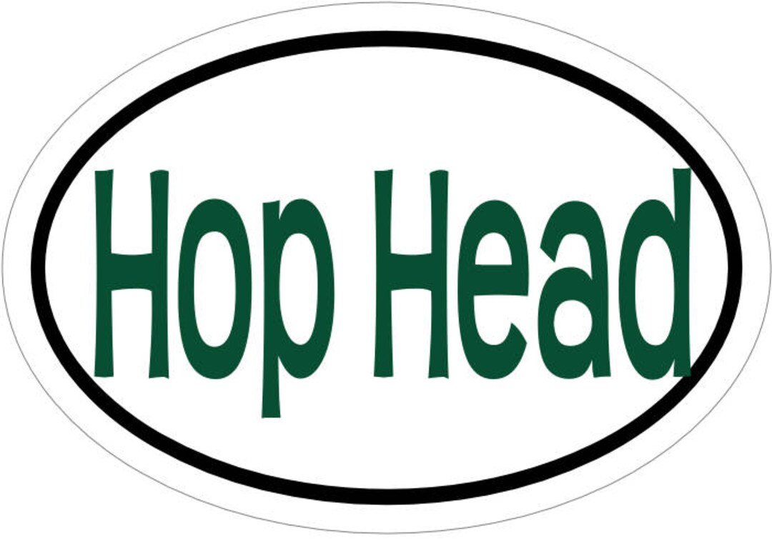 HOP HEAD Beer Vinyl Decal Sticker - Great for Truck Car Bumper or ...