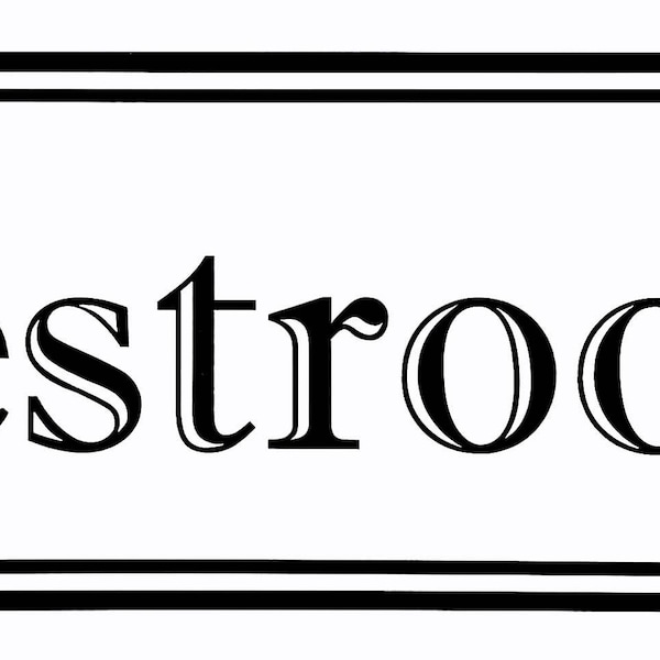 Bathroom Vinyl - Etsy