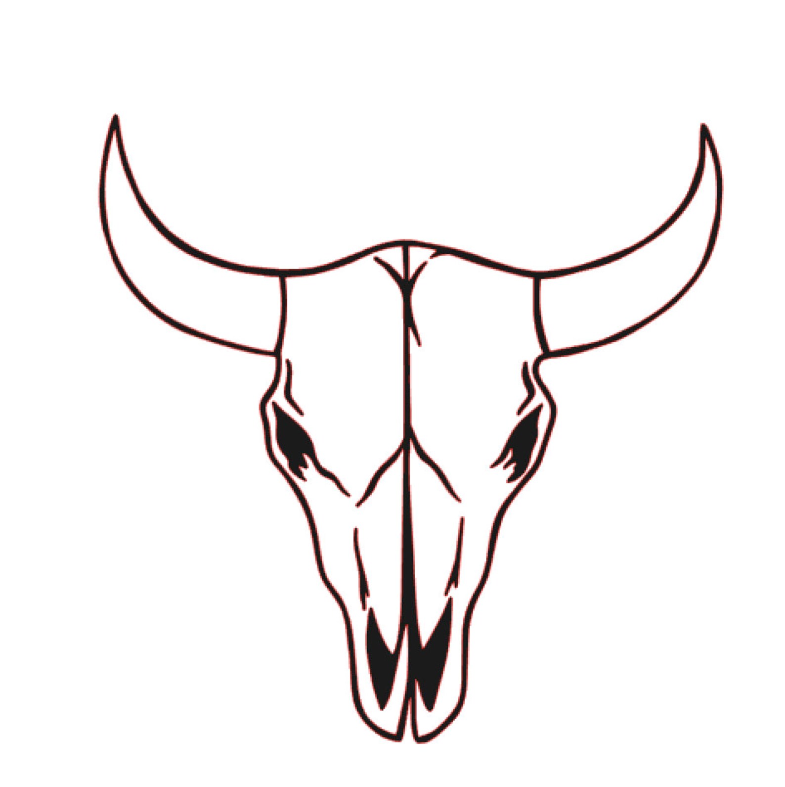 Cow Skull Vinyl Decal, Cowboy Sticker, Cups Yeti Tumblers Cars Truck ...