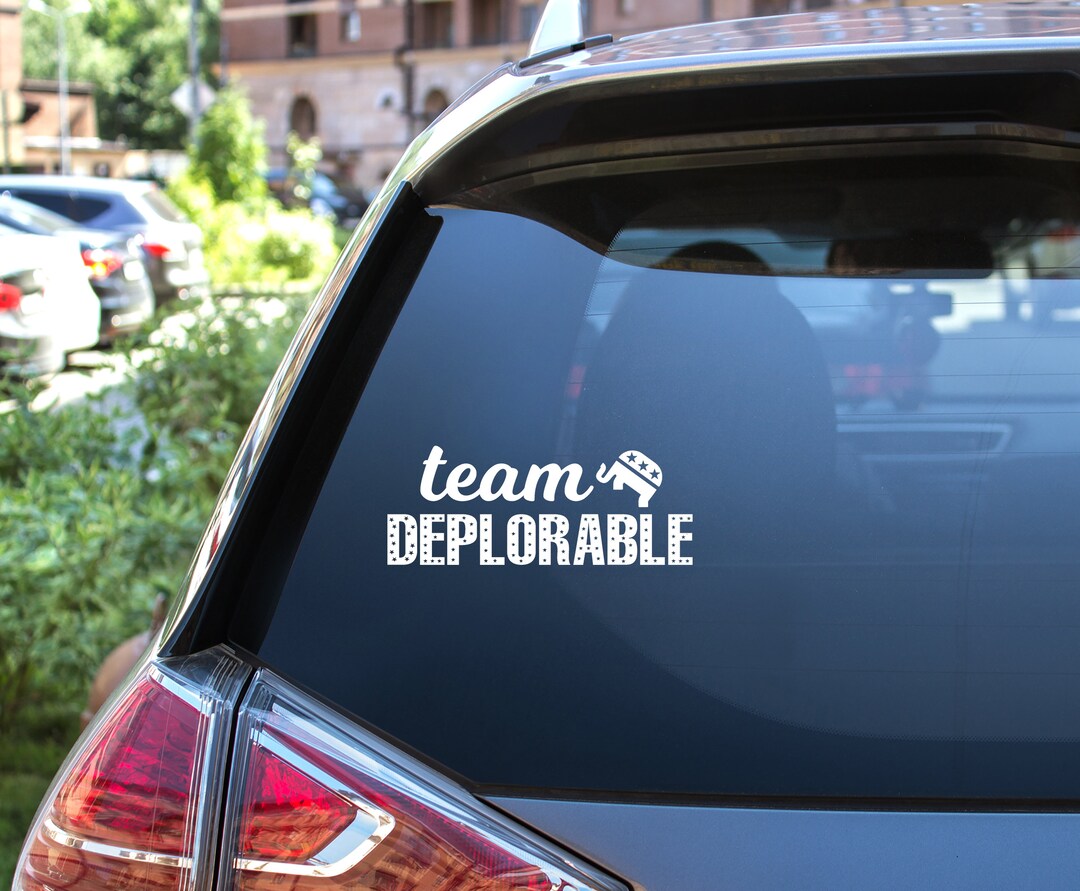 Team Deplorable Decal Sticker - Potus Bumper Sticker - for Laptops ...