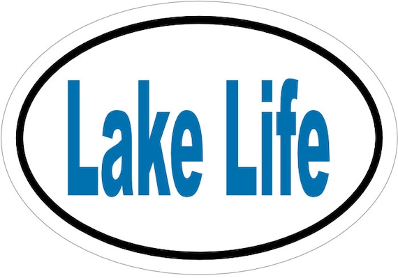 LAKE Life Vinyl Decal Sticker Truck Decal car Sticker | Etsy