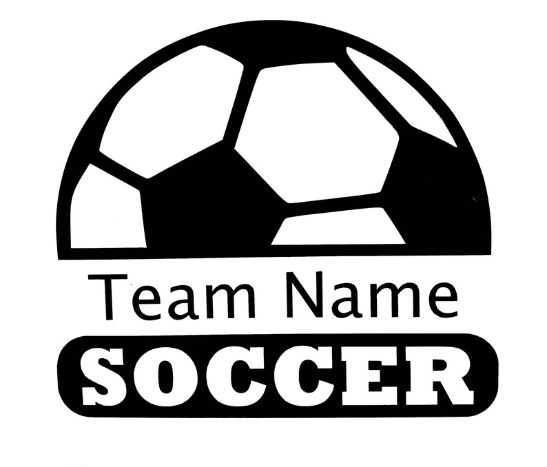 Custom Soccer Team Vinyl Decal Soccer Sticker Pick Size - Etsy