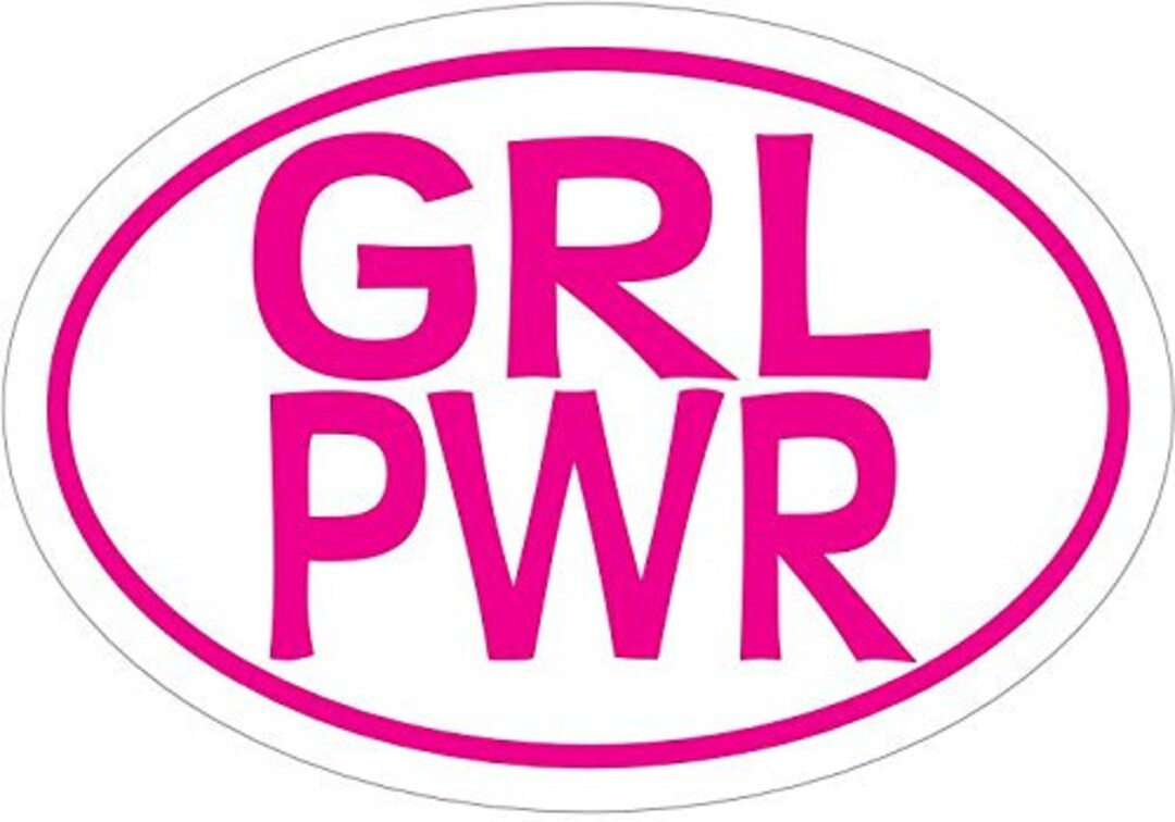 Girl Power Pink Vinyl Decal, GRL PWR Bumper Sticker, Car Sticker, Truck ...