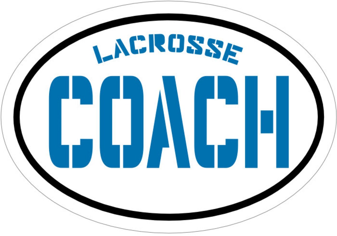 Lacrosse LAX Coach BLUE Vinyl Decal Sticker - Great for Truck Car ...