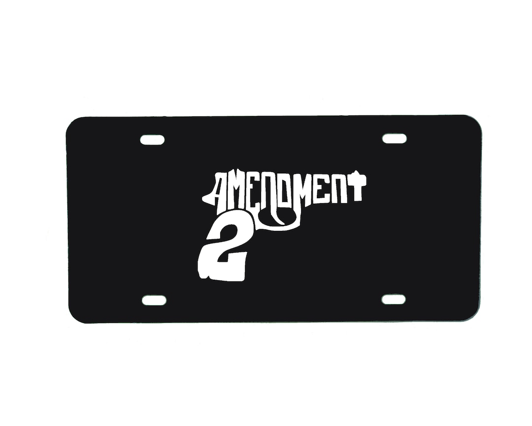 Pistol 2nd Amendment License Plate Pro Gun Car Tag - Etsy