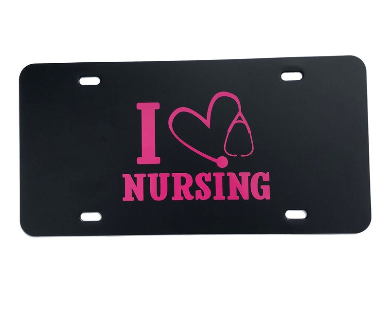 Personalized Nurse Vanity Plate, Front License Plate, Custom Car Tag ...
