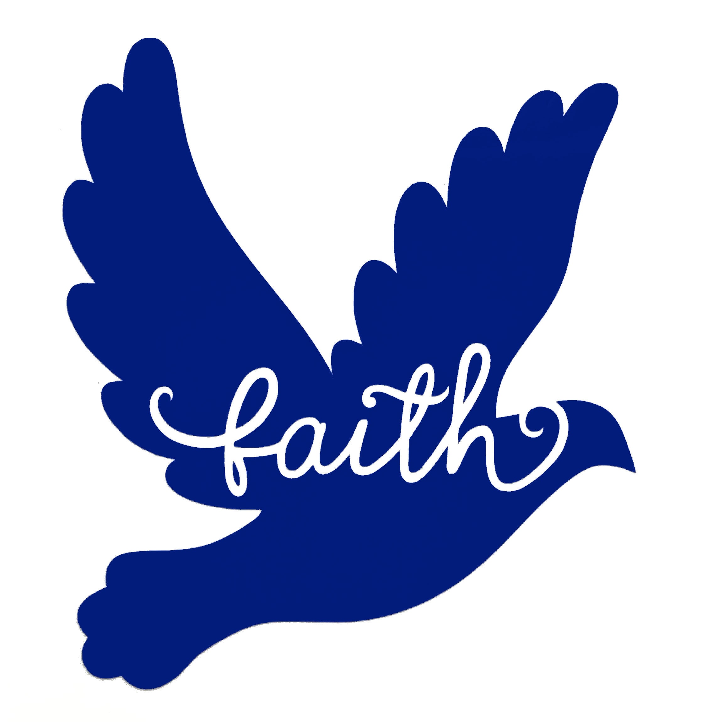 Faith Peace Dove Decal Christian Bumper Sticker Faith | Etsy