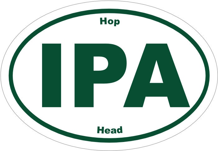 Beer Decal HOP HEAD IPA Premium Vinyl Decal, Beer Love, Beer Sticker ...