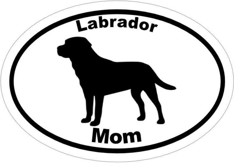 LABRADOR MOM Premium Vinyl Decal, Labrador Retriever Dog Love, Fur Baby ...