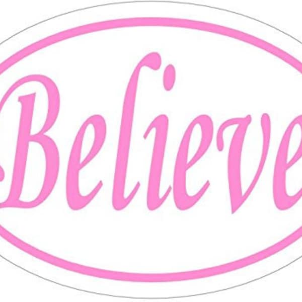 Believe Vinyl Decal - Etsy