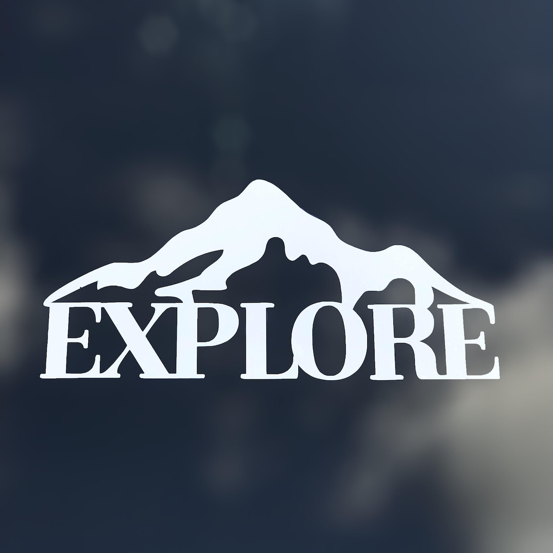 Custom Explore Mountain Vinyl Decal Hiking Bumper Sticker - Etsy