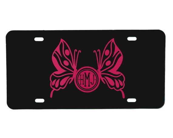 Personalized Vanity Plate Monogrammed Front License Plate | Etsy