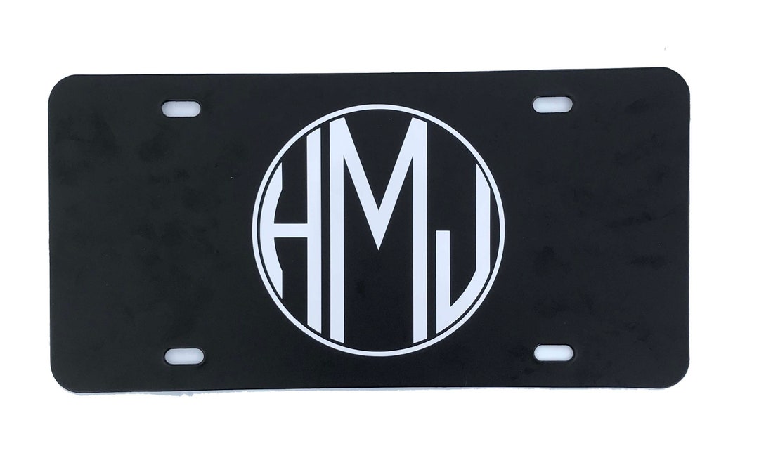 Personalized Vanity Plate, Monogrammed Front License Plate, Auto ...