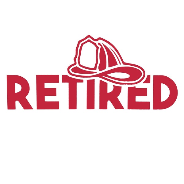 Retired Firefighter Decal - Etsy