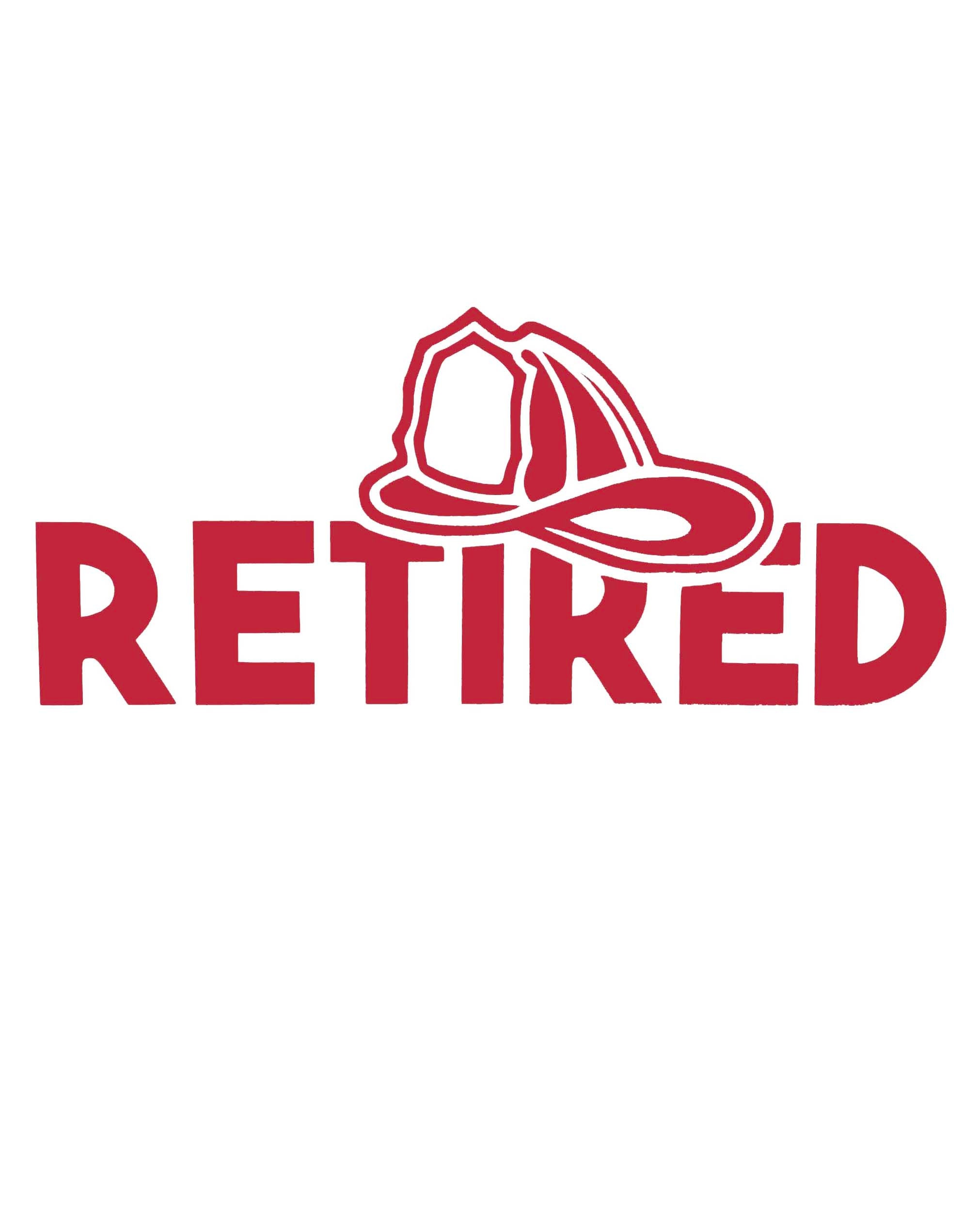 Retired Firefighter Vinyl Decal Personalized Sticker Bumpers | Etsy