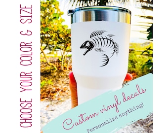 Bonefish Decal Multiple Colors and Sizes Car Decal, Fishing Decal ...