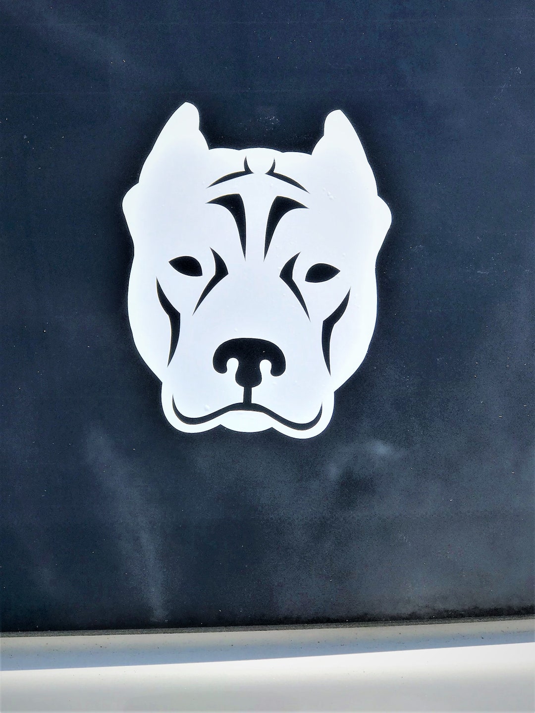 Custom Vinyl Pit Bull Decal - Pitbull Bumper Sticker, for Laptops ...