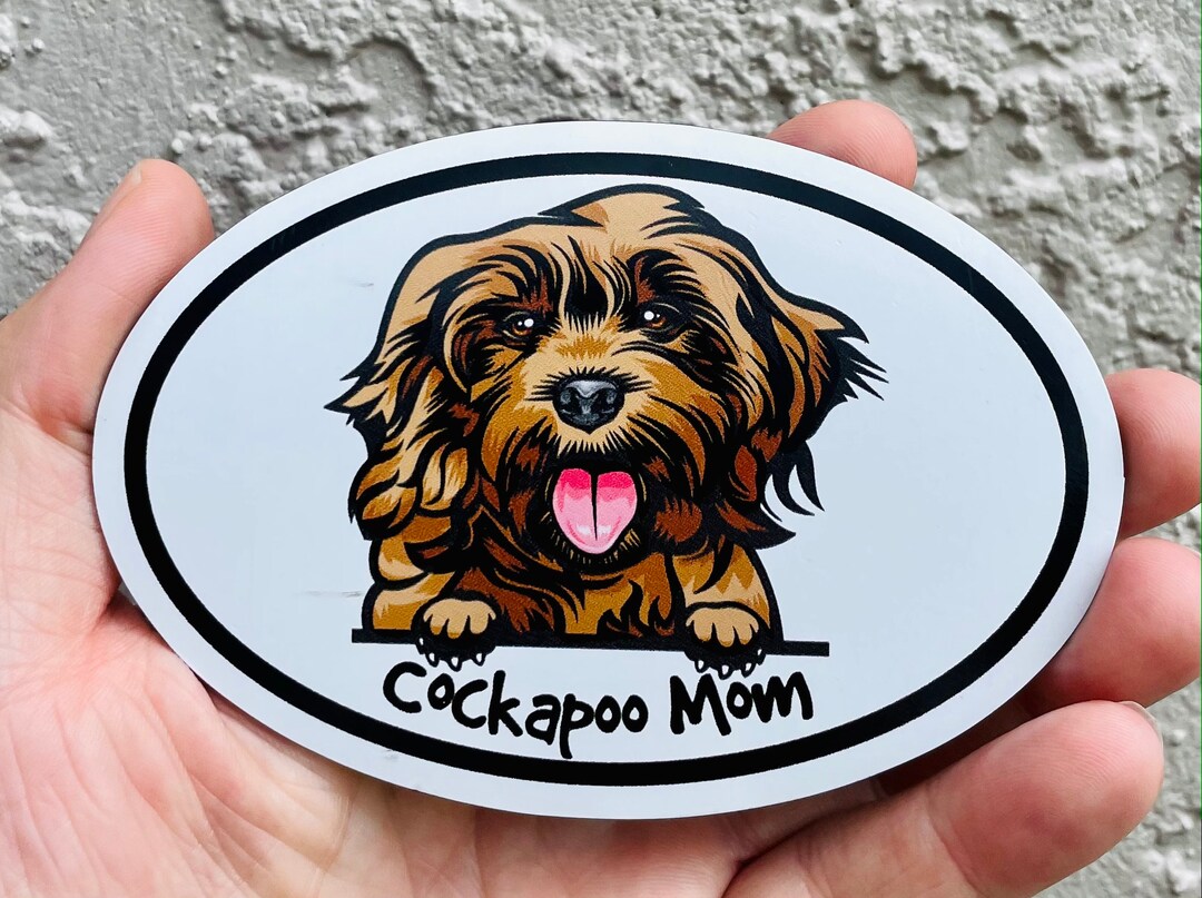 Cockapoo Mom Magnet - Cockapoo Dog Breed Magnetic Car Decal ...