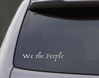 We the People Flag Vinyl Decal Sticker Custom USA Vinyl Decal Patriotic ...
